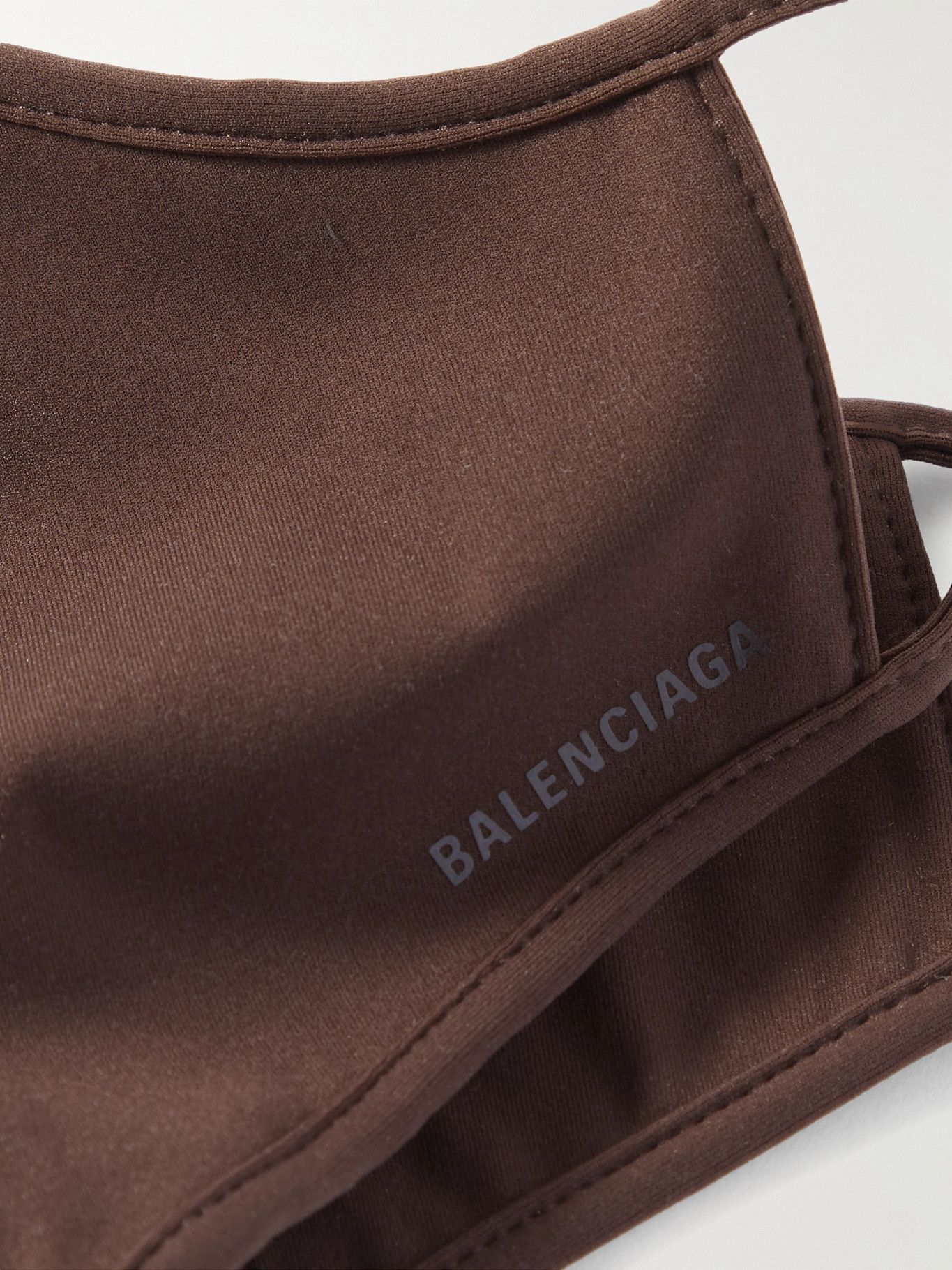 BALENCIAGA - Logo-Print Stretch-Jersey Face Mask Balenciaga