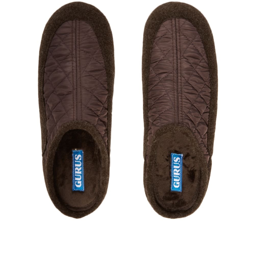 Guru's Roomshoes Men's Quilted Slip On Houseshoe in Dark Grey Gurus Roomshoes