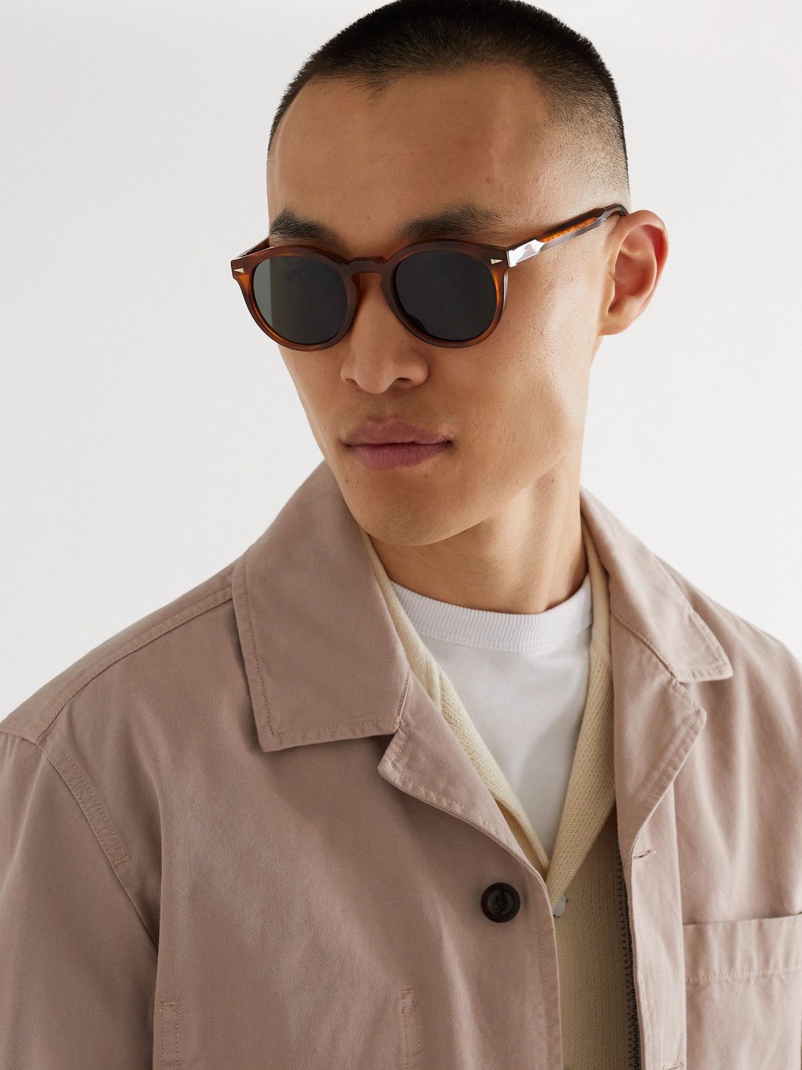 AHLEM - St Germain Round-Frame Tortoiseshell Acetate Sunglasses AHLEM