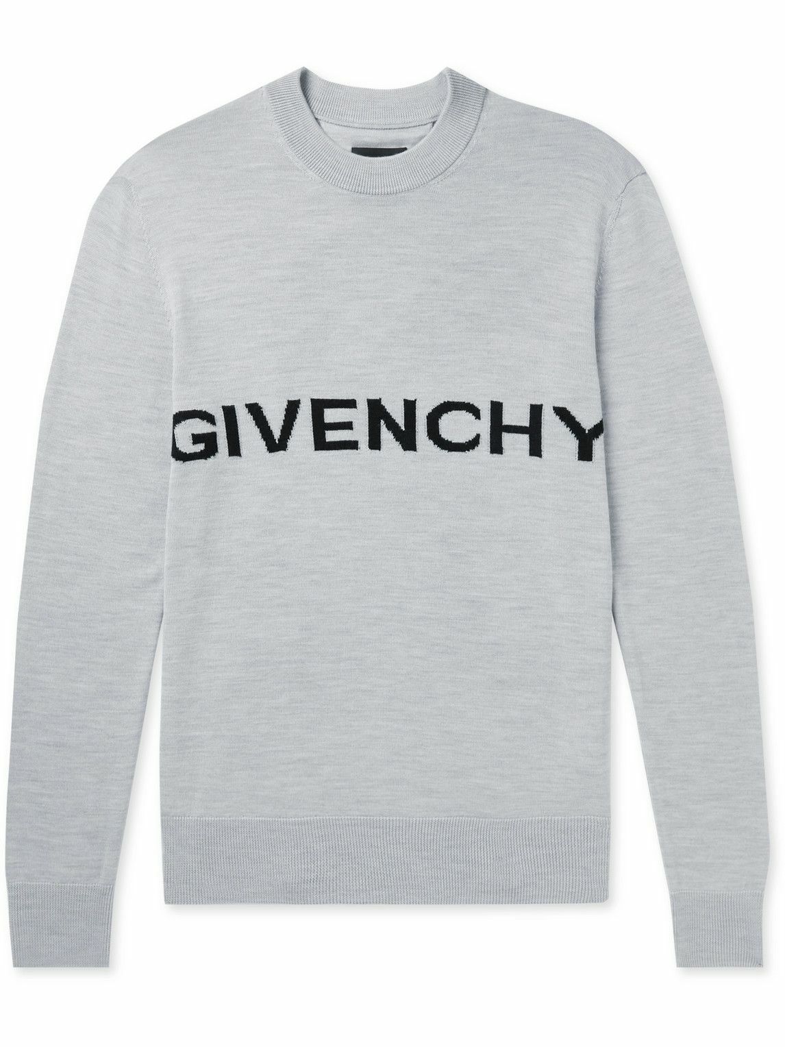 Givenchy - Disney Oswald Slim-Fit Intarsia Wool Sweater - Gray Givenchy