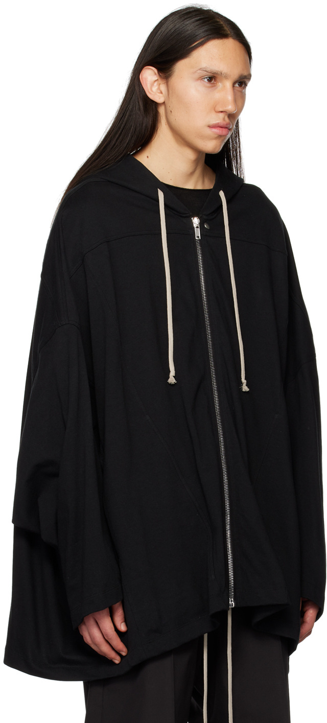 Rick Owens Black Jumbo Peter Hoodie Rick Owens