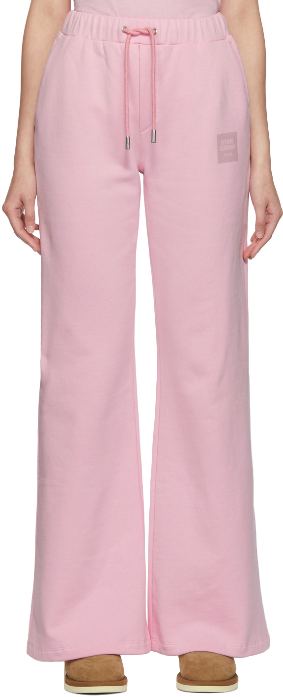 Opening Ceremony Pink Logo Fleece Lounge Pants Opening Ceremony