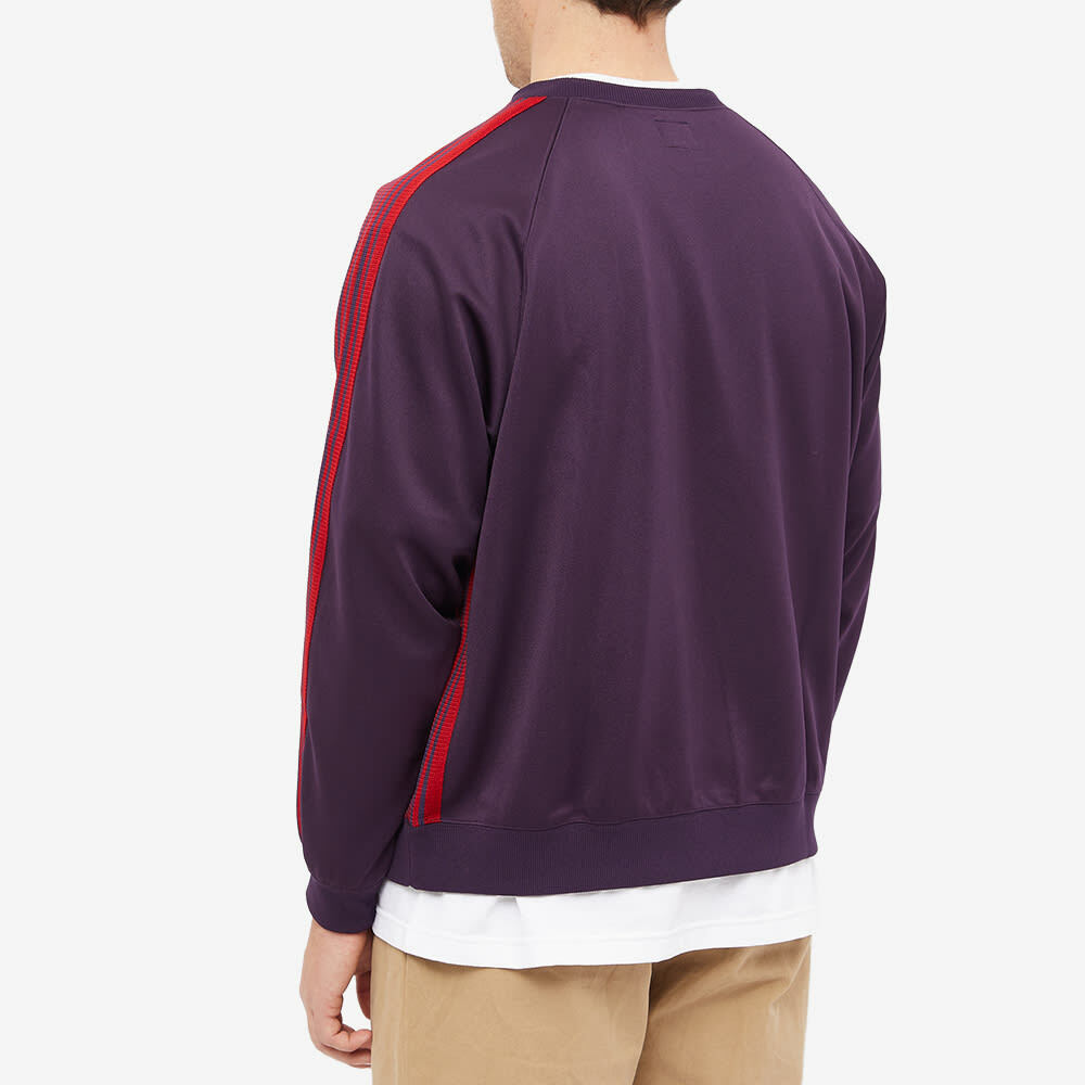 Needles Men's Poly Smooth Crew Sweat in Dark Purple Needles