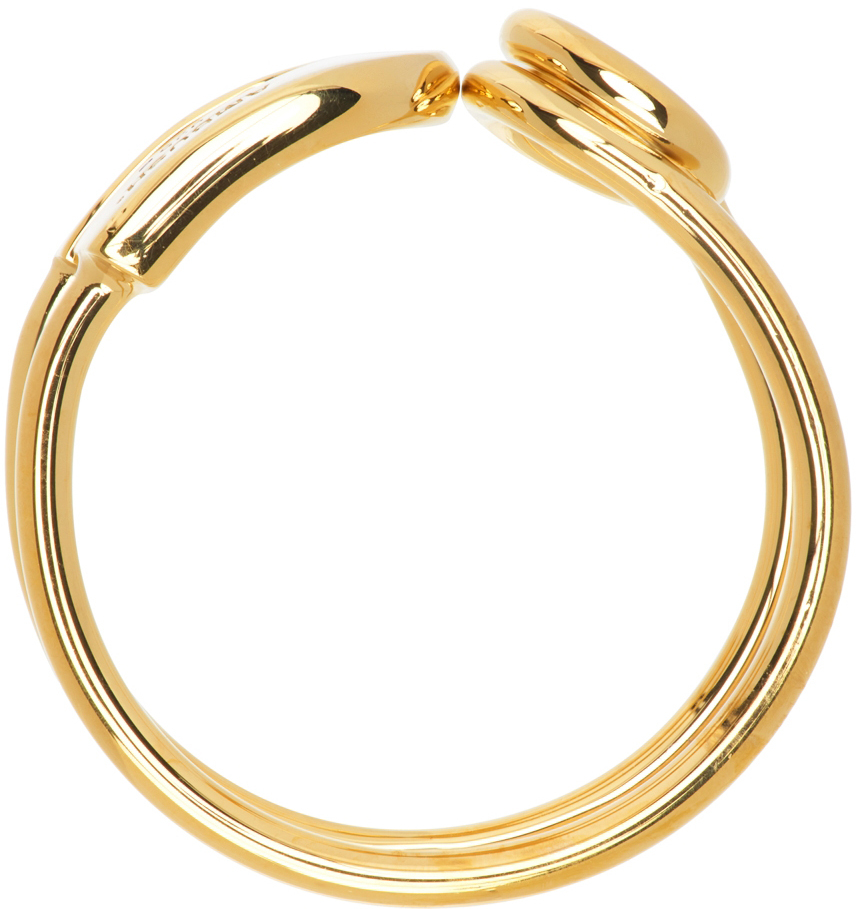 AMBUSH Gold Safety Pin Ring Ambush