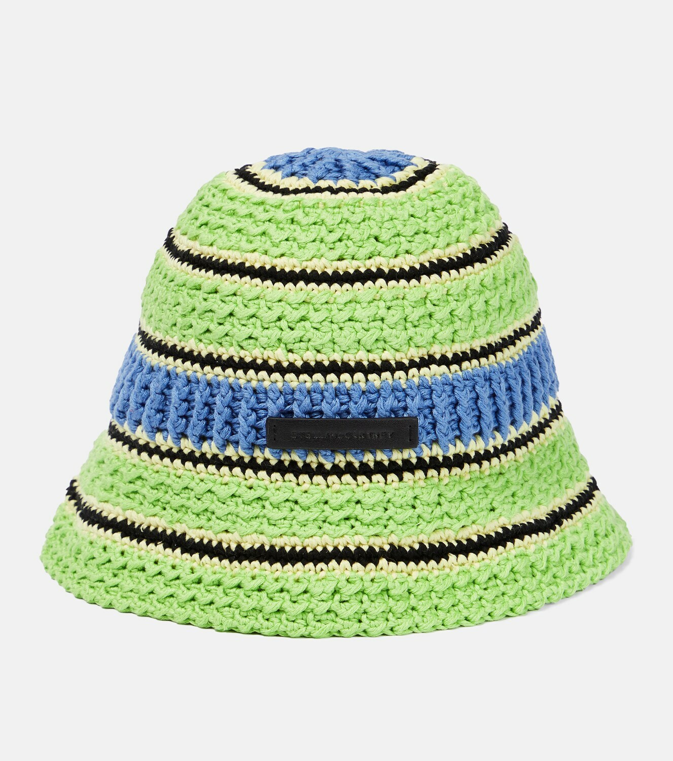 Stella McCartney - Logo cotton crochet bucket hat Stella McCartney