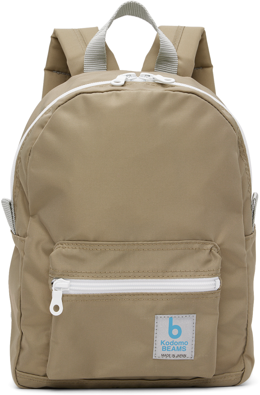 Kodomo BEAMS Kids Beige Mini Canvas Backpack Kodomo BEAMS