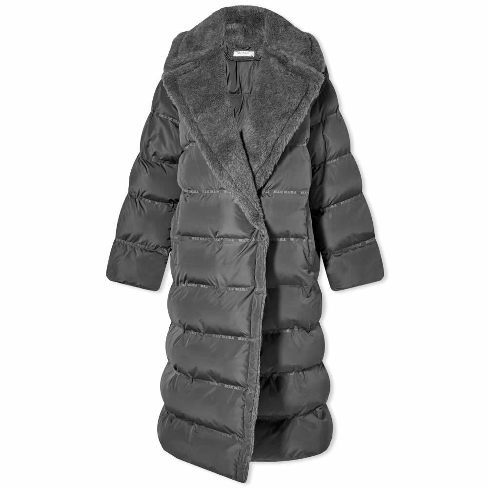 Max Mara Women's Teddy Puffer Coat in Grigio Max Mara