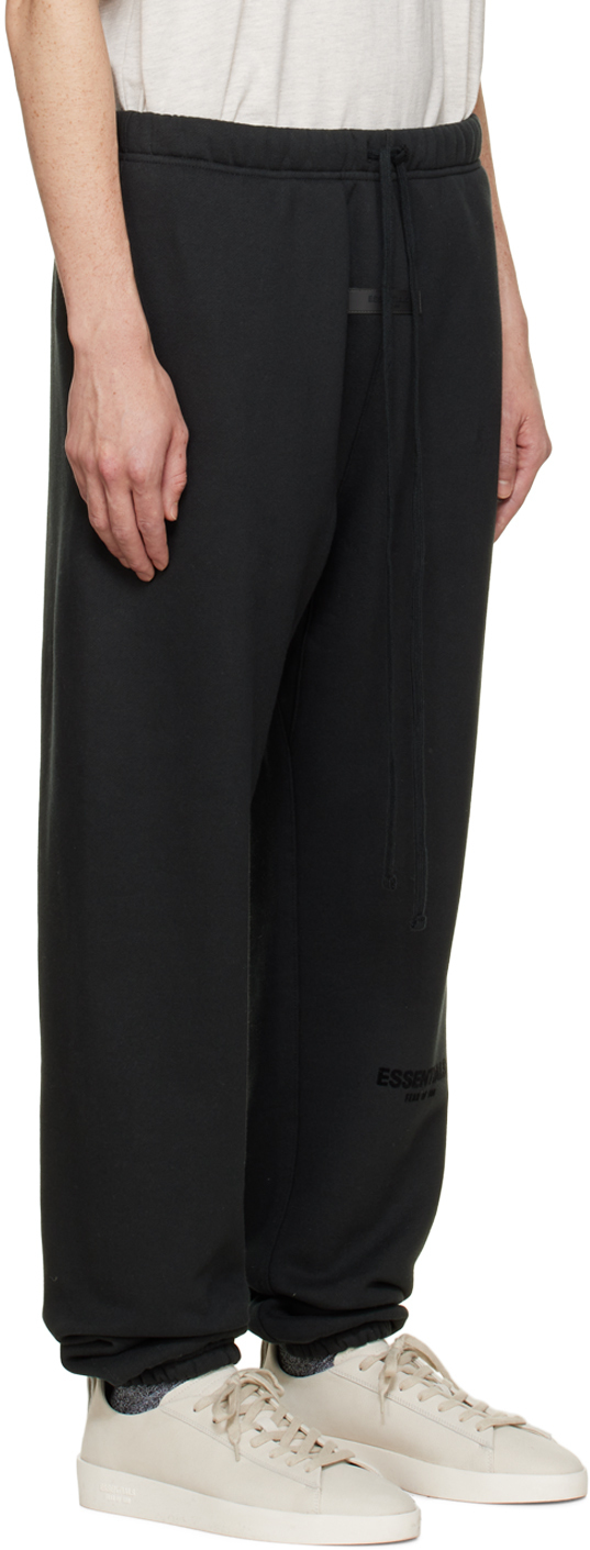 Essentials Black Drawstring Lounge Pants Essentials Essentials Black Drawstring Lounge Pants Essentials