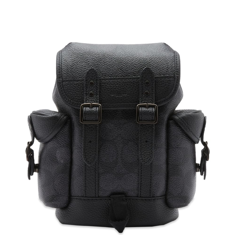 Coach Men's Hitch Signature Backpack in Charcoal Coach