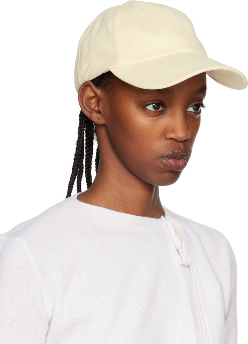 Totême Off-White Embroidered Cap Toteme