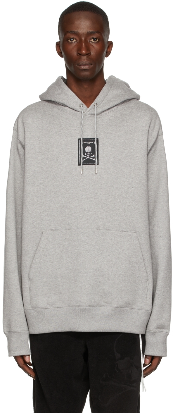 mastermind JAPAN Grey Circle Logo Hoodie mastermind JAPAN