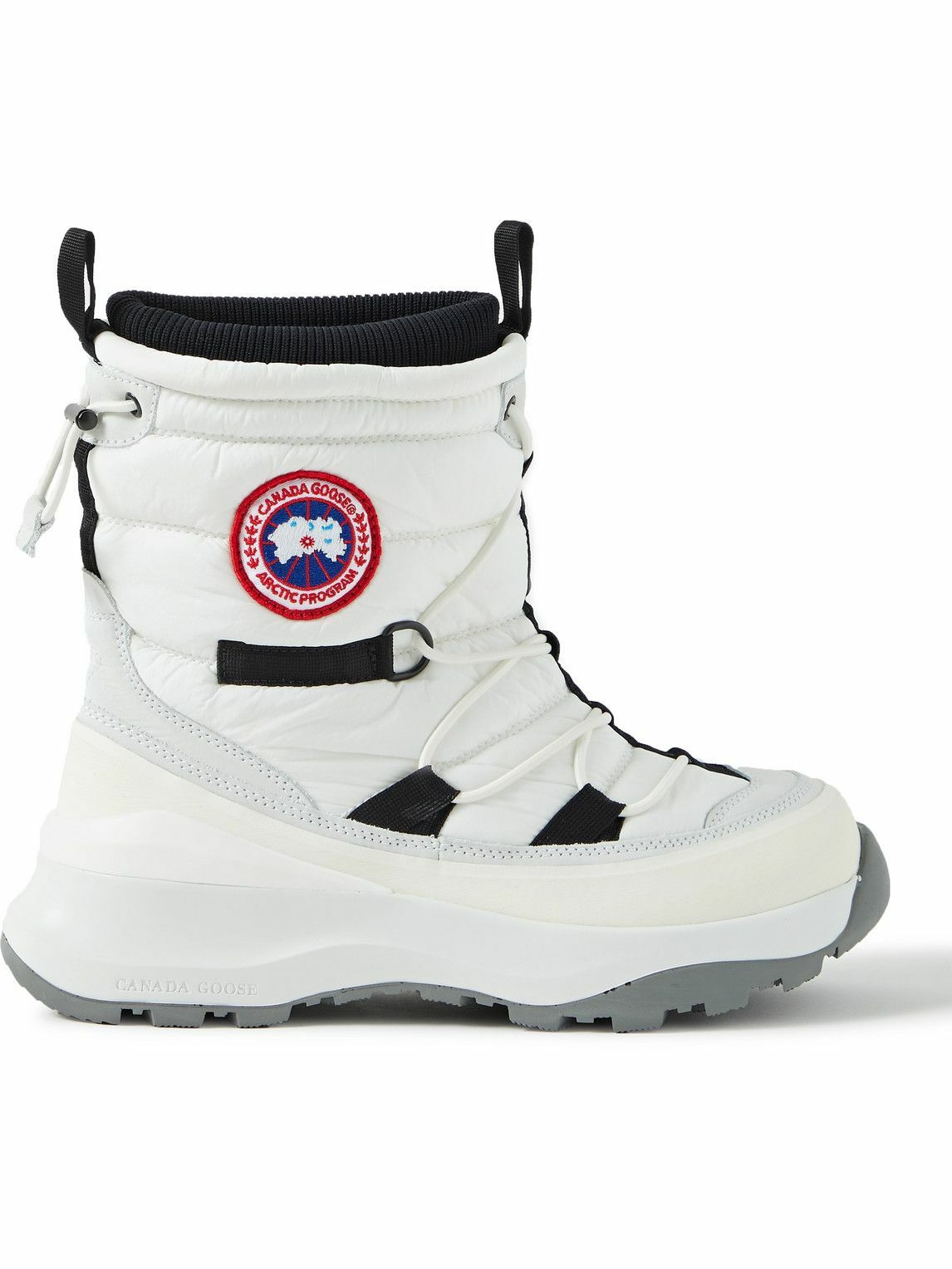 Canada Goose - Toronto Suede-Trimmed Quilted Shell Boots - White Canada ...