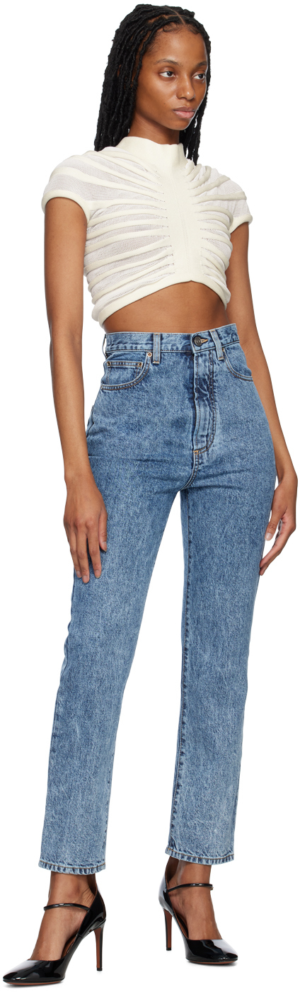 ALAÏA Blue Iconic Jeans ALAÏA
