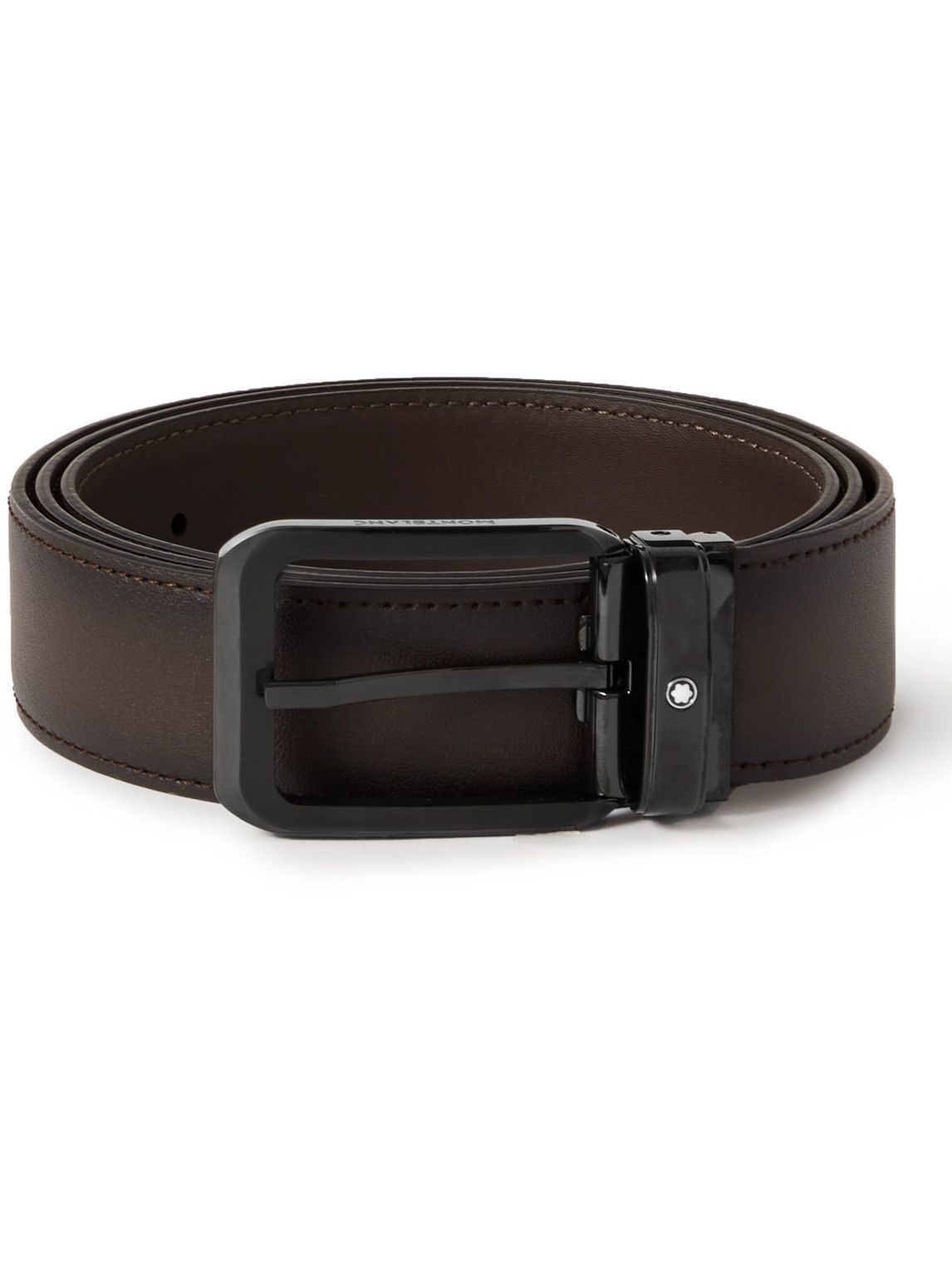 Montblanc - 3.5cm Leather Belt - Brown Montblanc