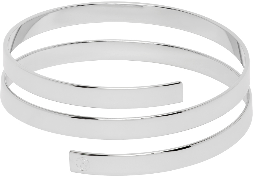 MM6 Maison Margiela Silver Streamer Bracelet MM6 Maison Margiela