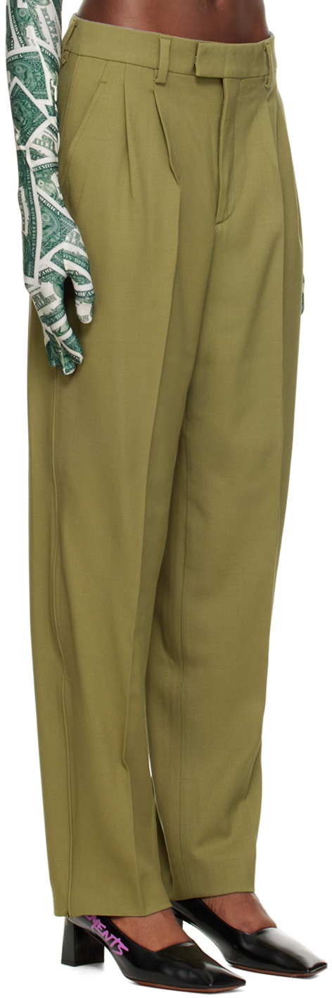 VTMNTS Khaki Two-Pleat Trousers VTMNTS