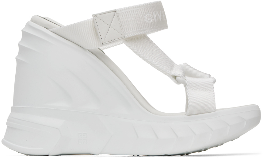 Givenchy White Marshmallow Wedge Sandals Givenchy