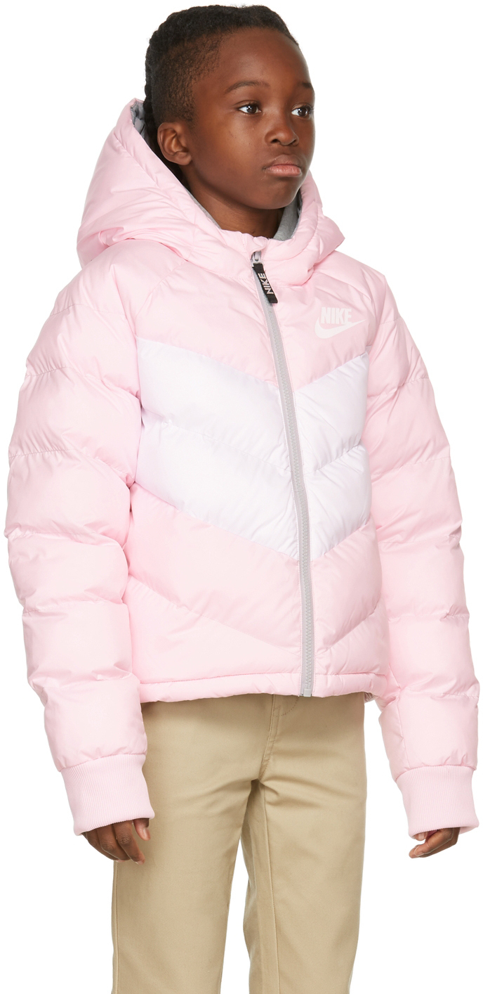 Nike Kids Pink Insulated Hooded Jacket Nike