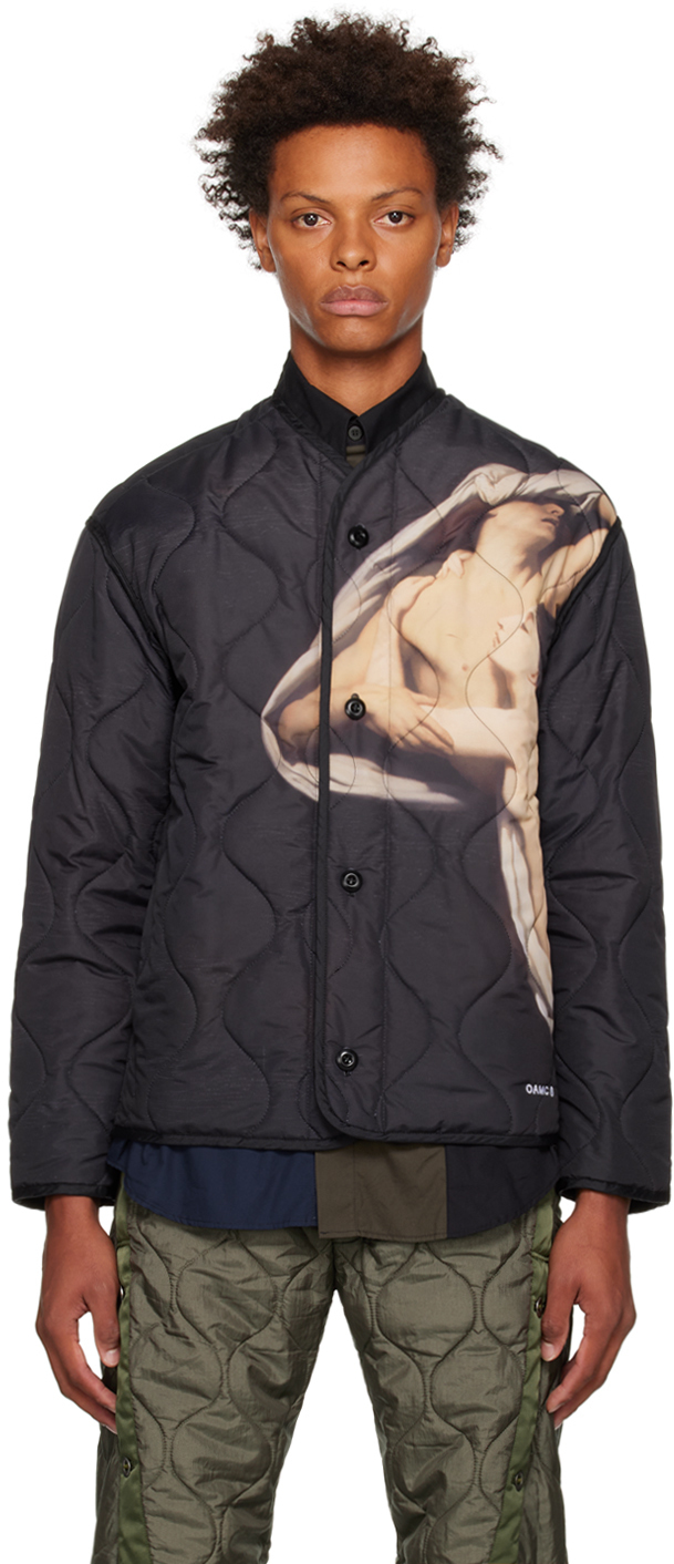 OAMC Black Louvre Edition Ombres Jacket OAMC