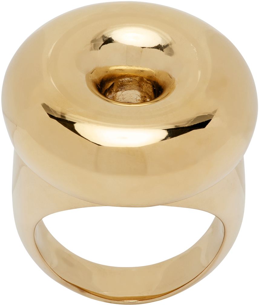 JW Anderson Gold Bumper Moon Ring JW Anderson