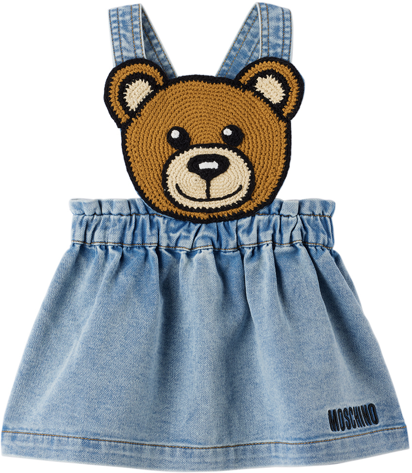 Moschino Baby Blue Teddy Bear Overalls Moschino