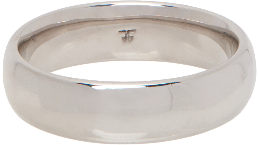 Tom Wood Silver Classic Band Ring Tom Wood