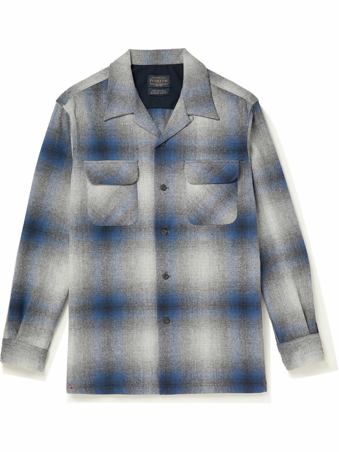 Pendleton - The Original Board Camp-Collar Checked Virgin Wool Shirt ...