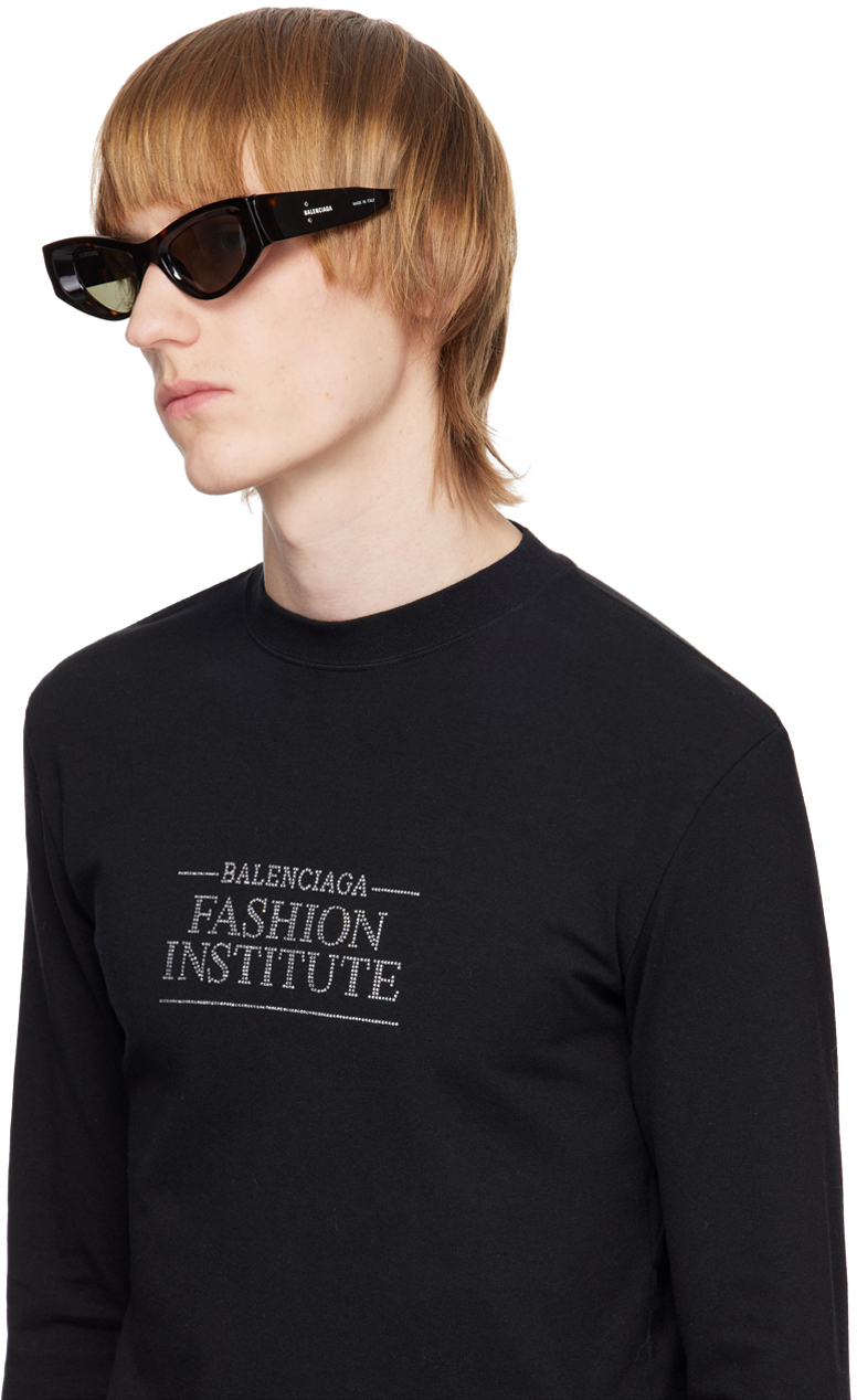 Balenciaga Tortoiseshell Odeon Sunglasses Balenciaga