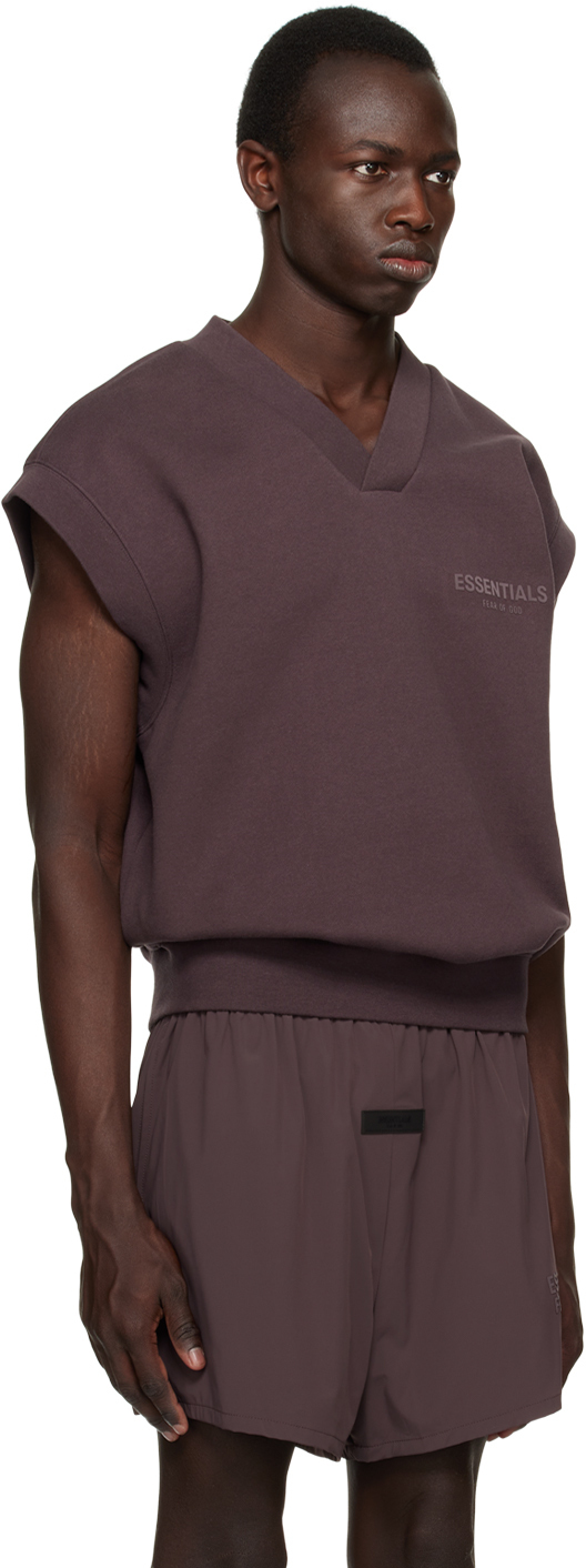 Essentials Purple V-Neck Vest Essentials