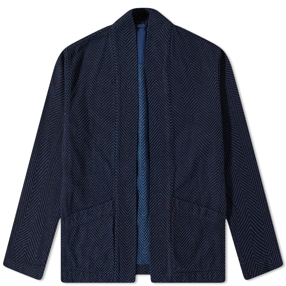 Blue Blue Japan Sashiko Reversible Haori Jacket Blue Blue Japan