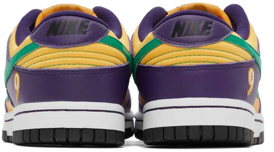 Nike Purple & Yellow Dunk LL Low Sneakers Nike