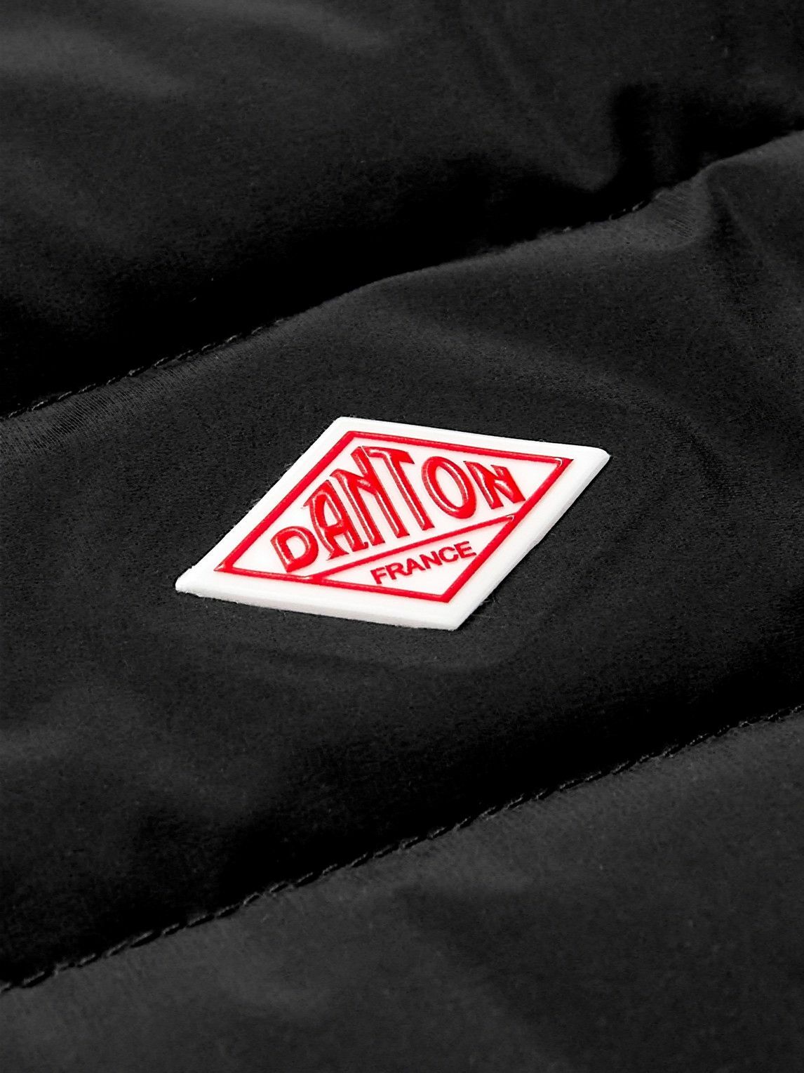 Danton - Logo-Appliquéd Quilted Shell Hooded Down Jacket - Black Danton