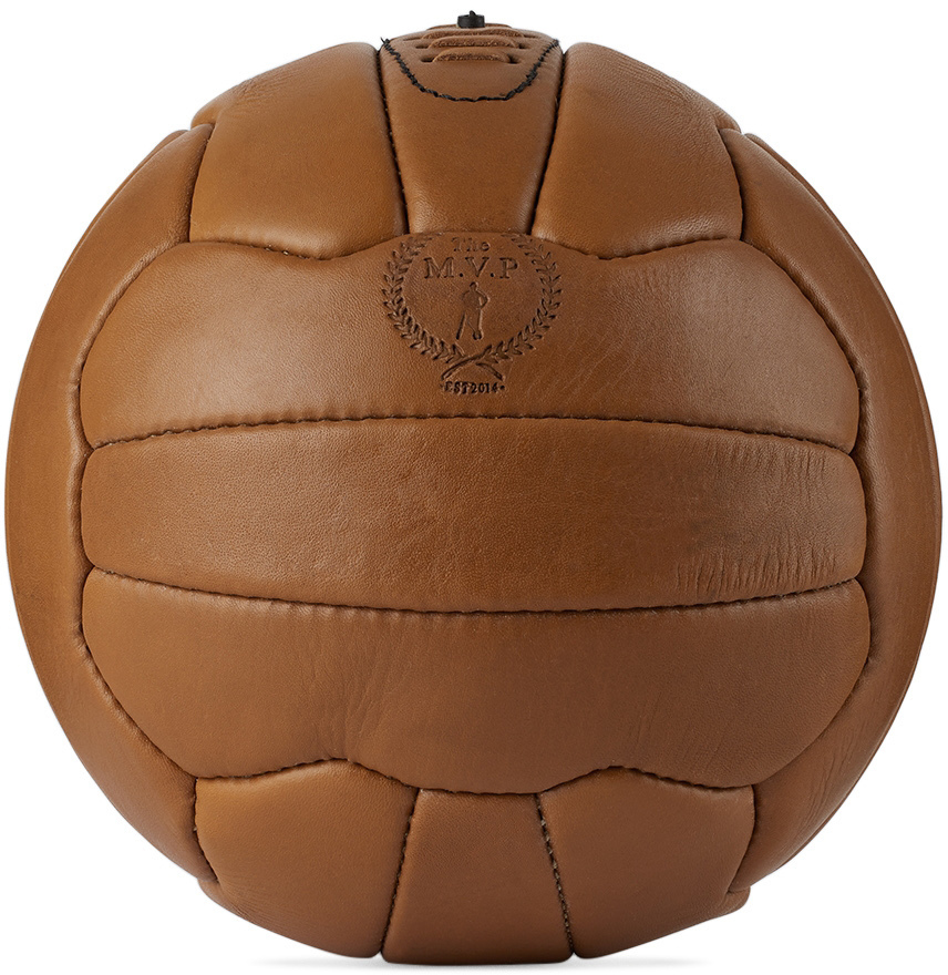 Modest Vintage Player Tan Leather Retro Heritage Soccer Ball Modest ...
