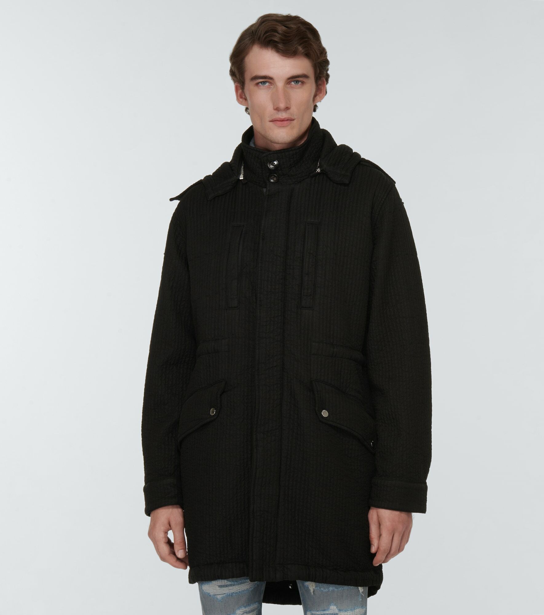 Amiri - Hooded twill jacket Amiri