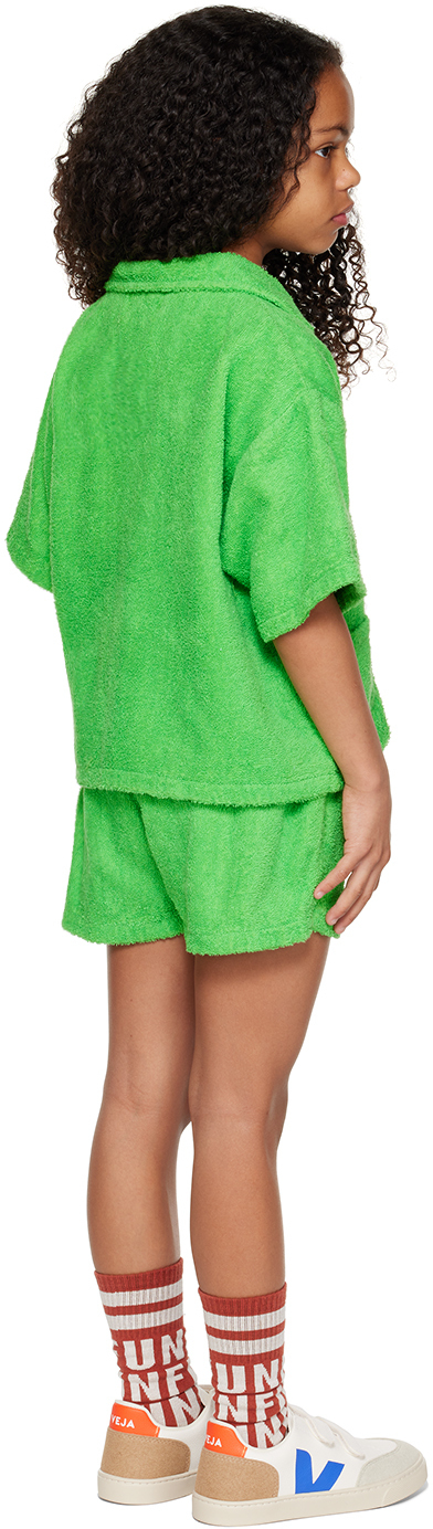Wander & Wonder Kids Green Shirt & Shorts Set