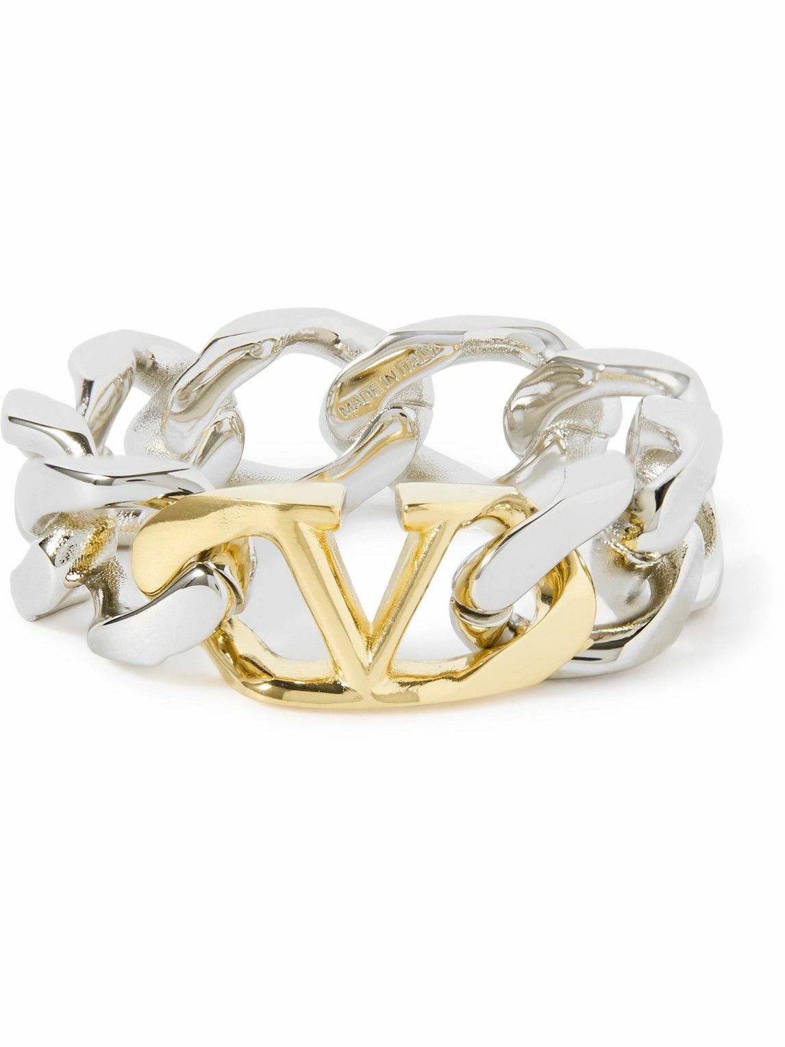 Valentino - Valentino Garavani Silver and Gold-Tone Ring - Silver Valentino