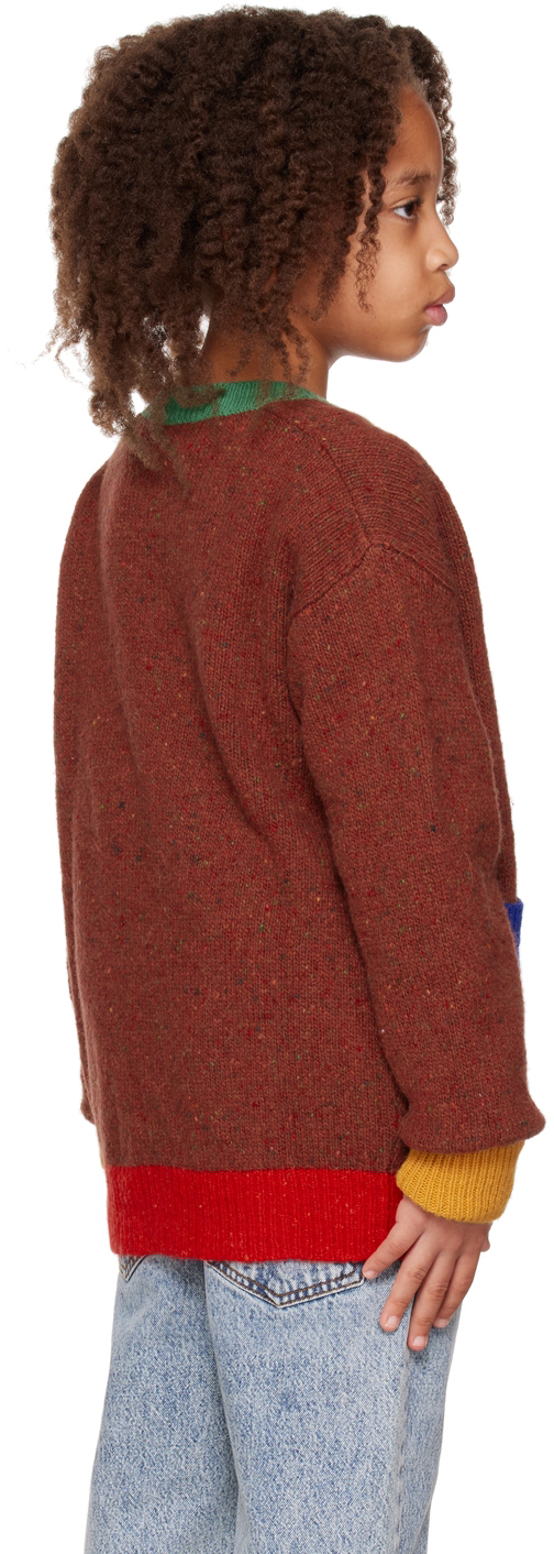 Bobo Choses Kids Brown Colorblock Cardigan Bobo Choses