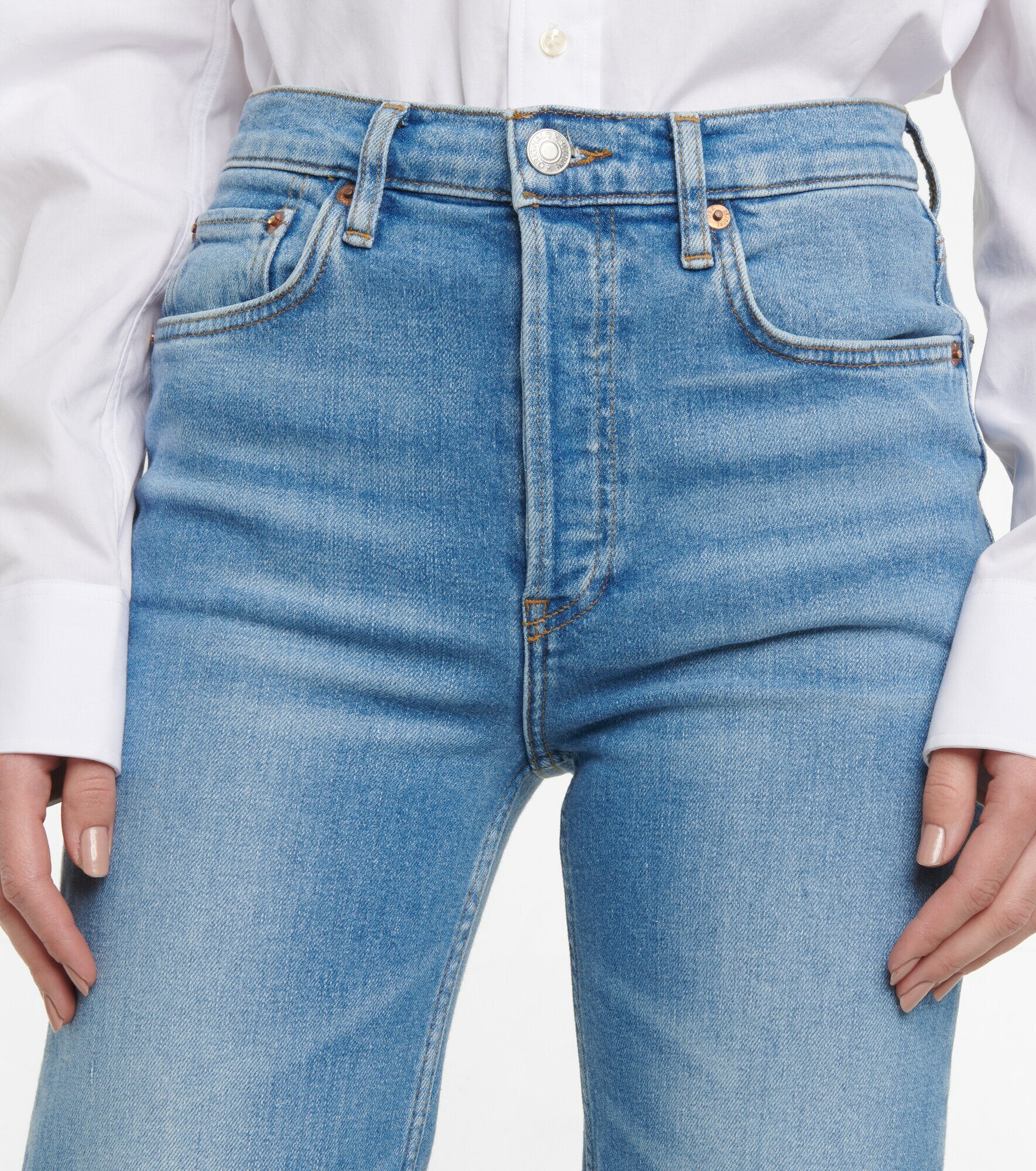 Re/Done - 70s Stove Pipe high-rise straight jeans Re/Done