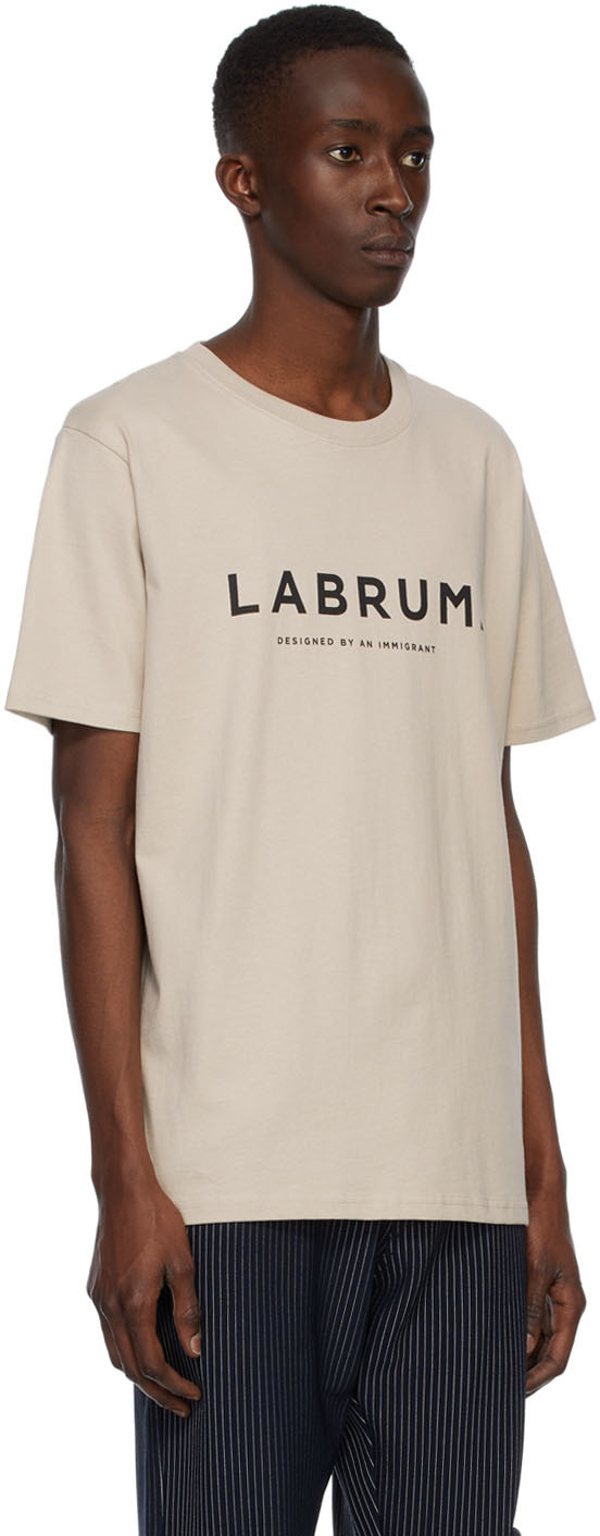 Labrum Taupe Logo T-Shirt Labrum