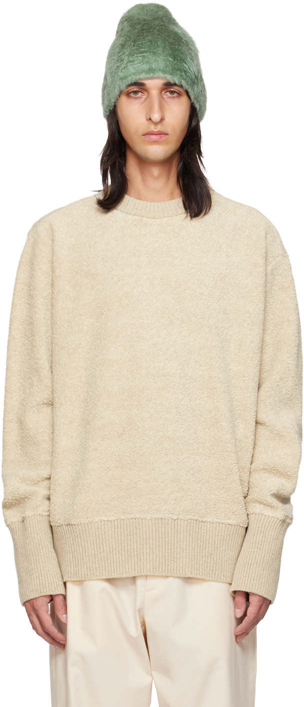 Jil Sander Beige Crewneck Sweatshirt Jil Sander