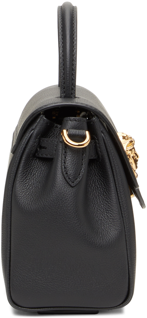 Versace Black Small 'La Medusa' Top Handle Bag Versace