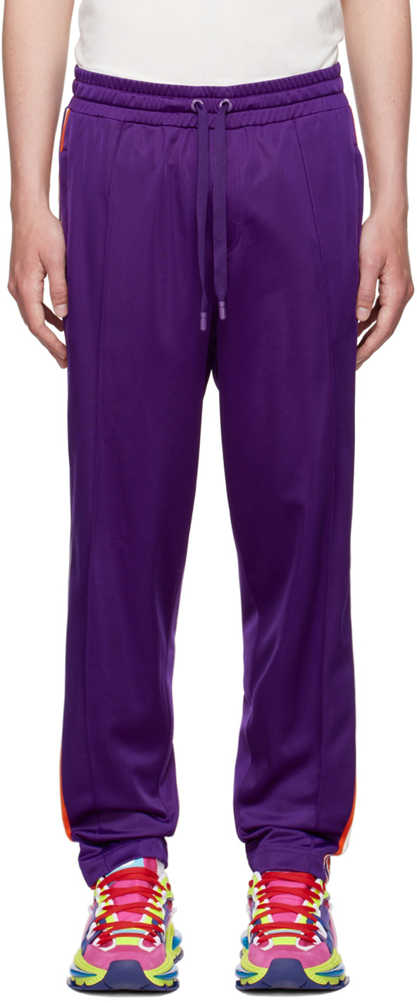 Dolce & Gabbana Purple Polyester Lounge Pants Dolce & Gabbana