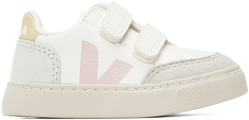 VEJA Baby White & Multicolor V-12 Sneakers VEJA