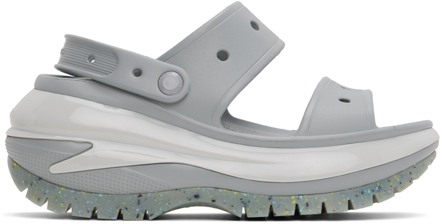 Crocs Gray Mega Crush Sandals Crocs