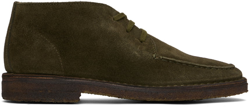 Drake's Khaki Suede Crosby Desert Boots Drake's