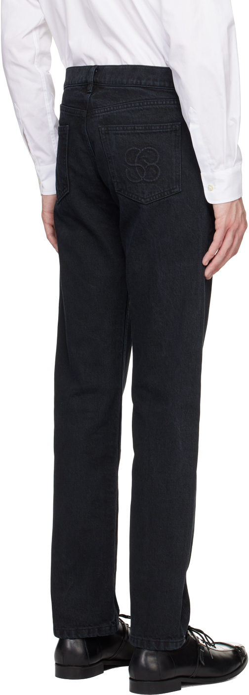 Stefan Cooke Black Embossed Jeans Stefan Cooke