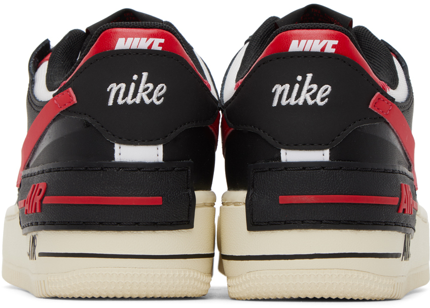 Nike Black & Red Air Force 1 Shadow Sneakers Nike