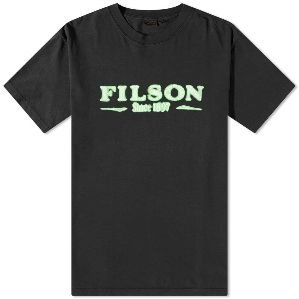 Filson Men's Logo Pioneer T-Shirt in Black Filson