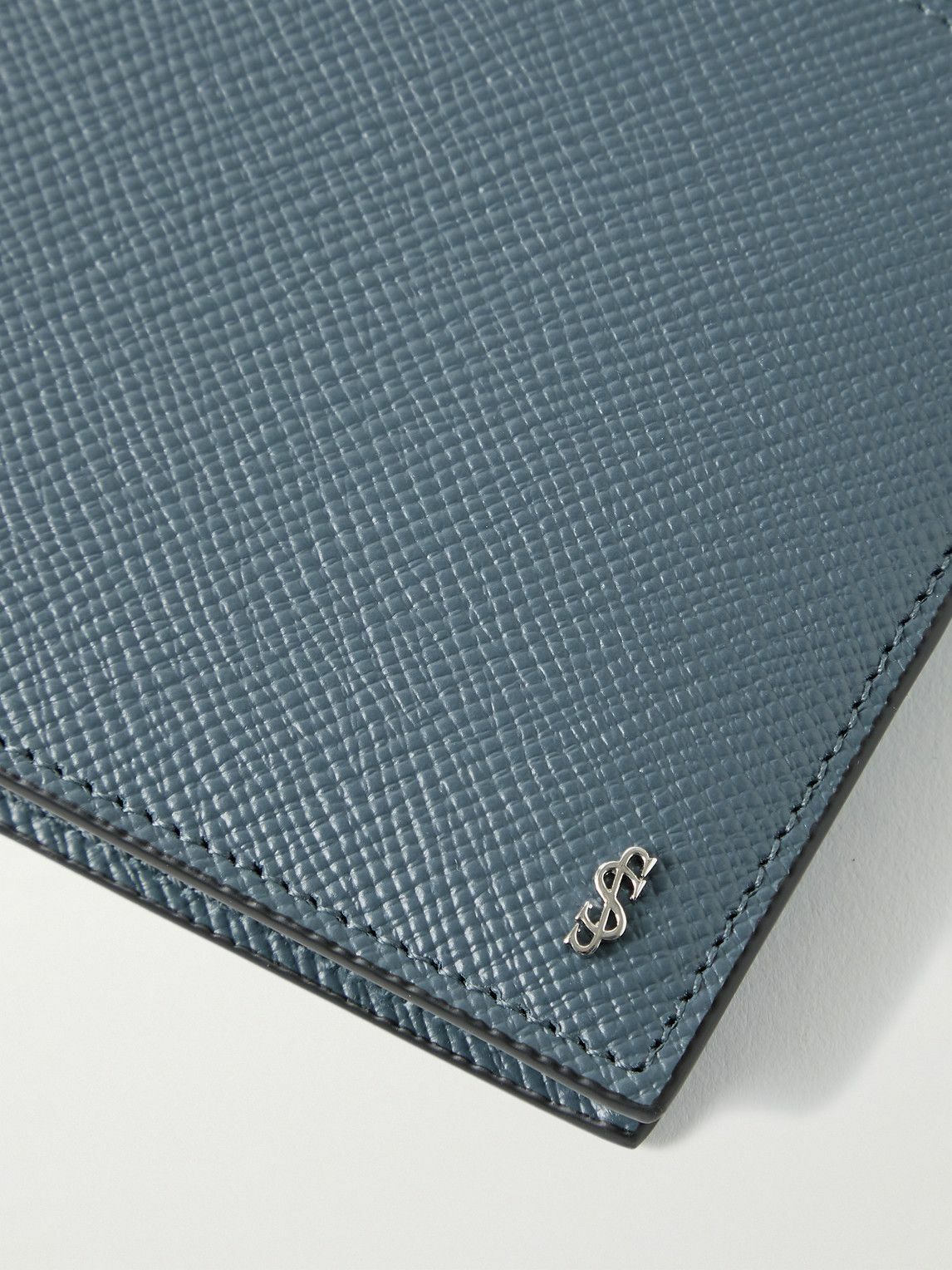Serapian - Logo-Appliquéd Cross-Grain Leather Billfold Wallet Serapian