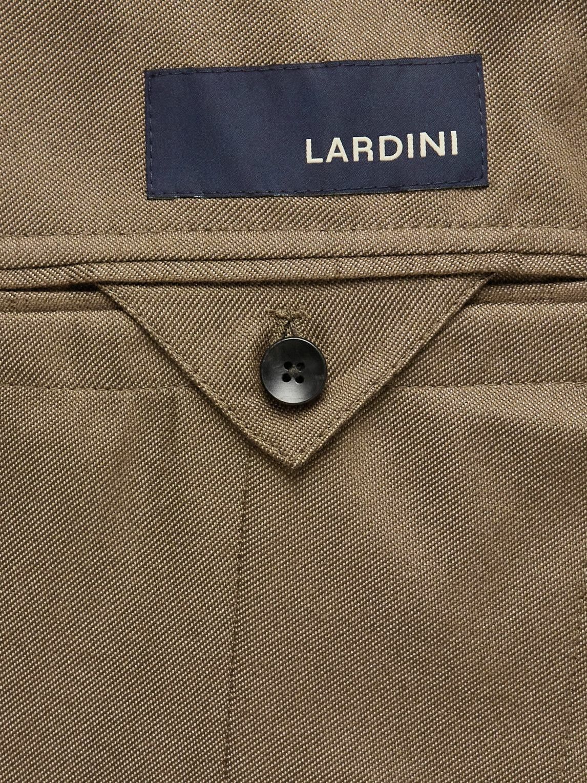 Lardini - Double-Breasted Linen Jacket - Brown Lardini
